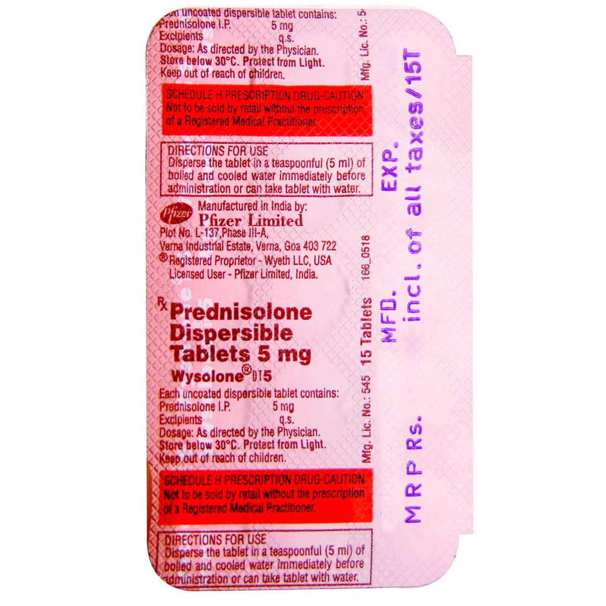 Wysolone 5 Tablet | Uses, Side Effects, Price | Apollo Pharmacy