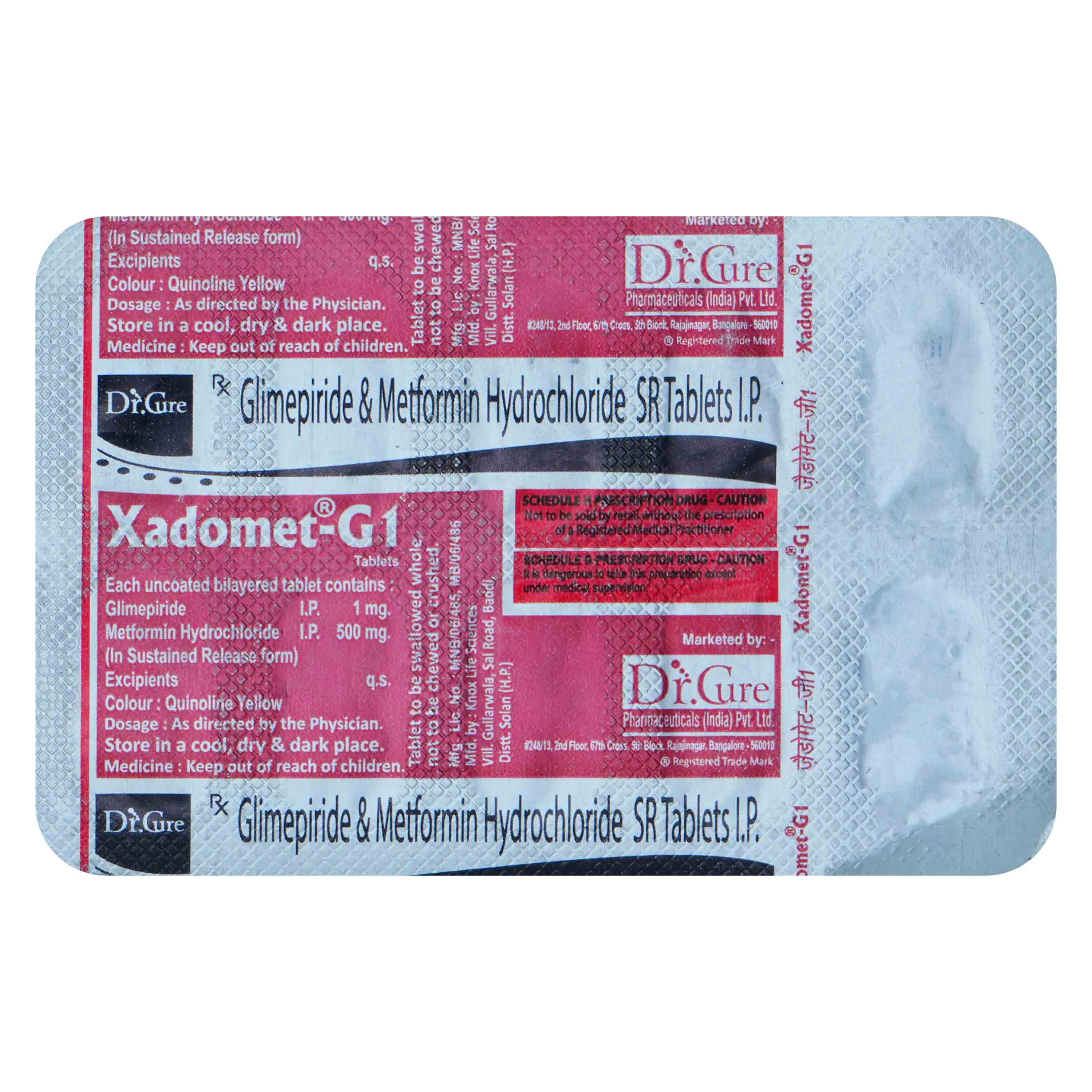 Xadomet-G 1mg Tablet | Uses, Side Effects, Price | Apollo Pharmacy