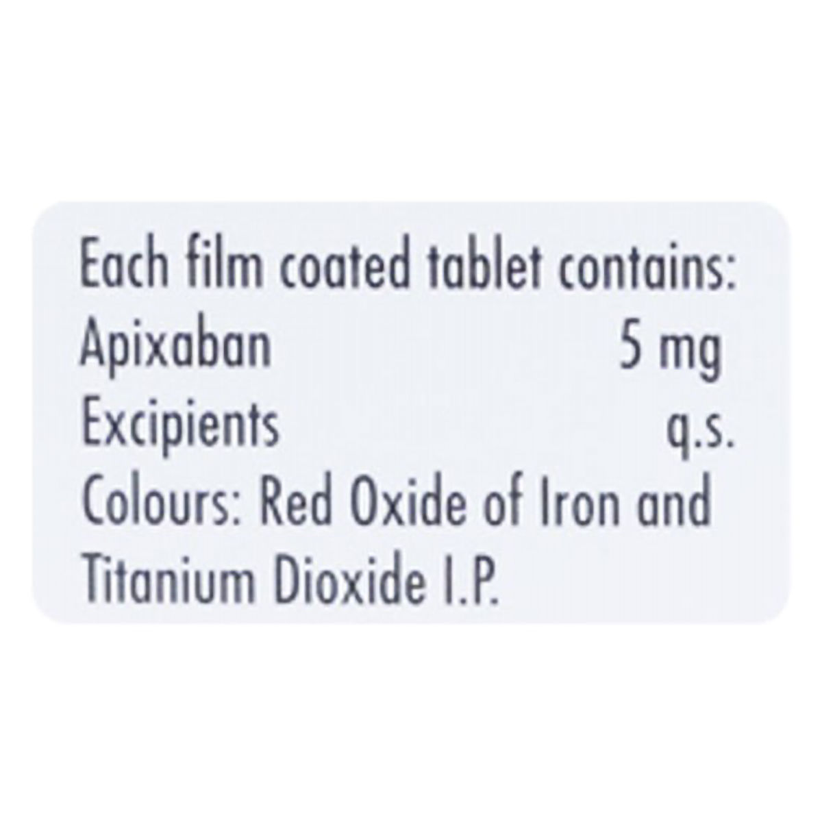 Xapilis 5 Tablet 14's Price, Uses, Side Effects, Composition - Apollo ...