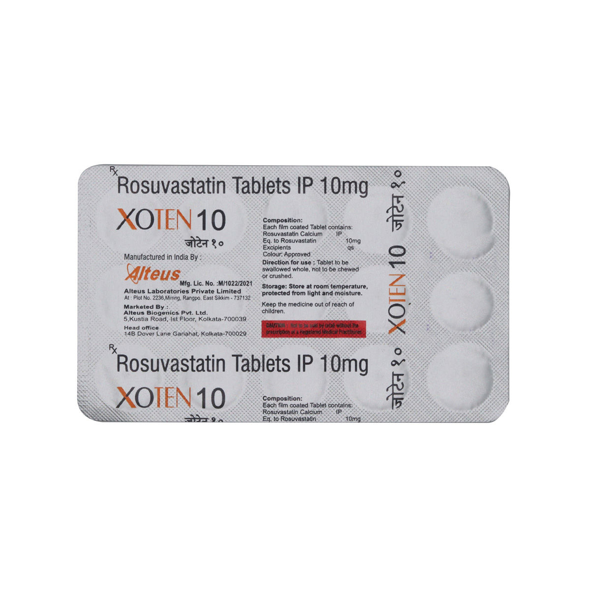 Xoten-10 Tablet 15's Price, Uses, Side Effects, Composition - Apollo ...