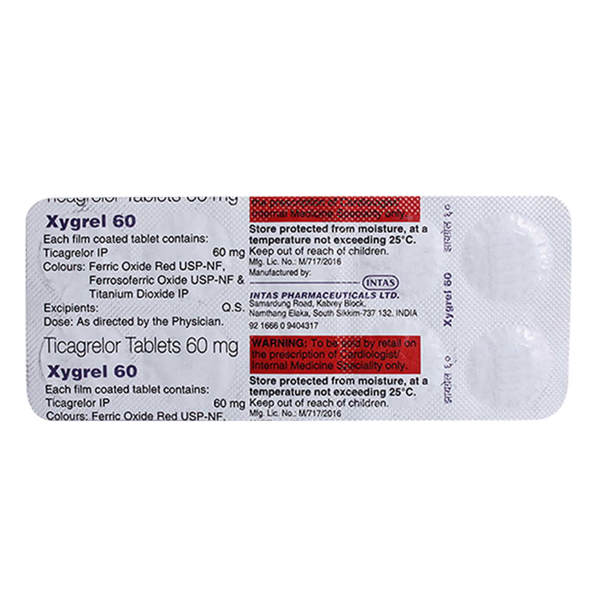 Xygrel 60 Tablet 10's Price, Uses, Side Effects, Composition - Apollo ...