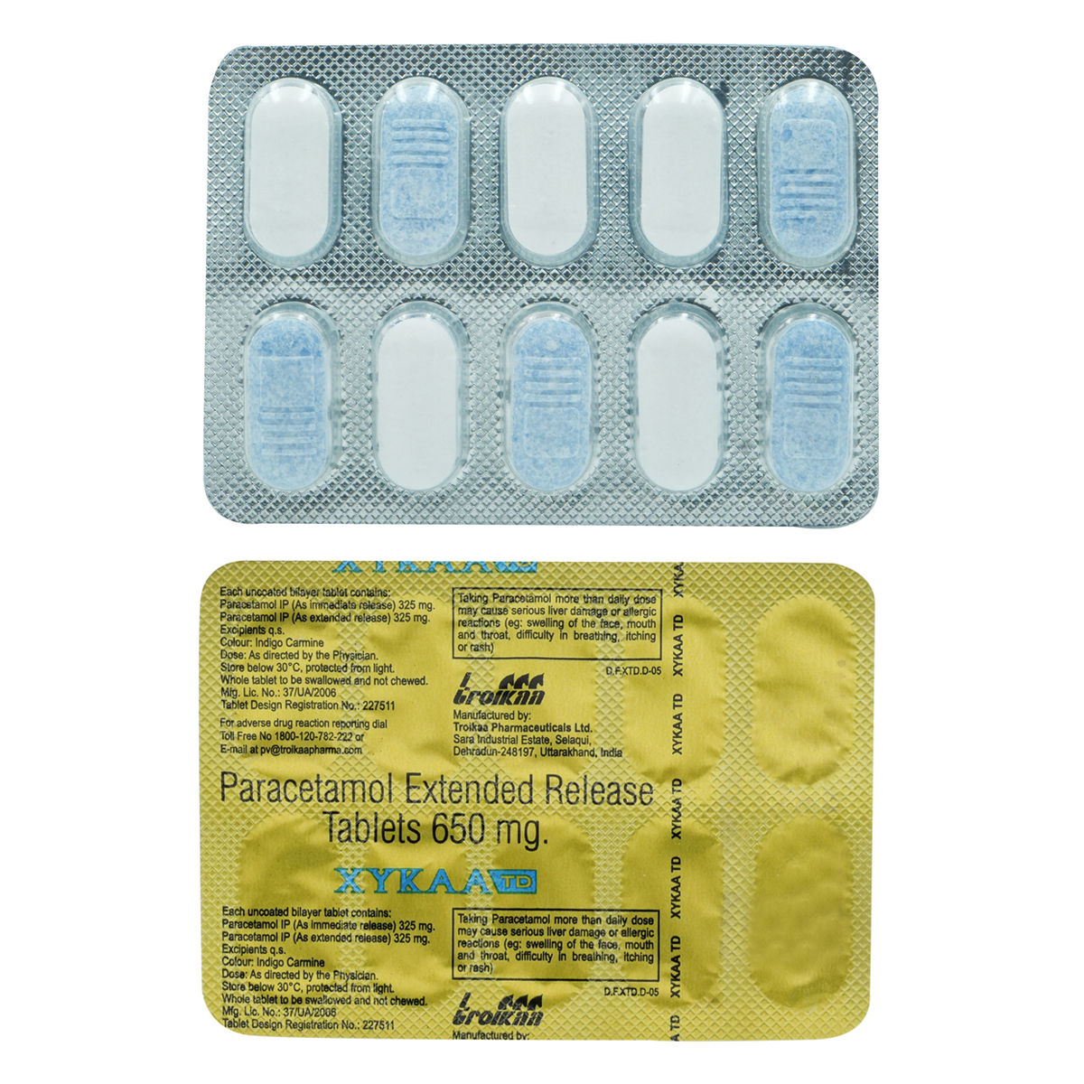 Xykaa TD 650 mg Tablet | Uses, Side Effects, Price | Apollo Pharmacy