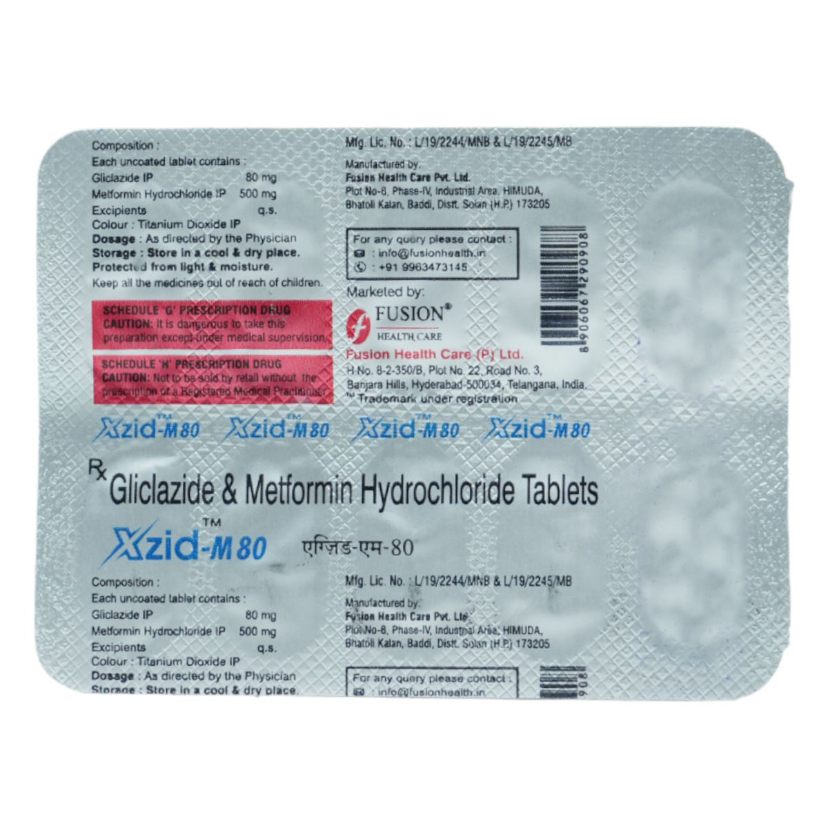 Xzid-M 80 Tablet 10's Price, Uses, Side Effects, Composition - Apollo ...