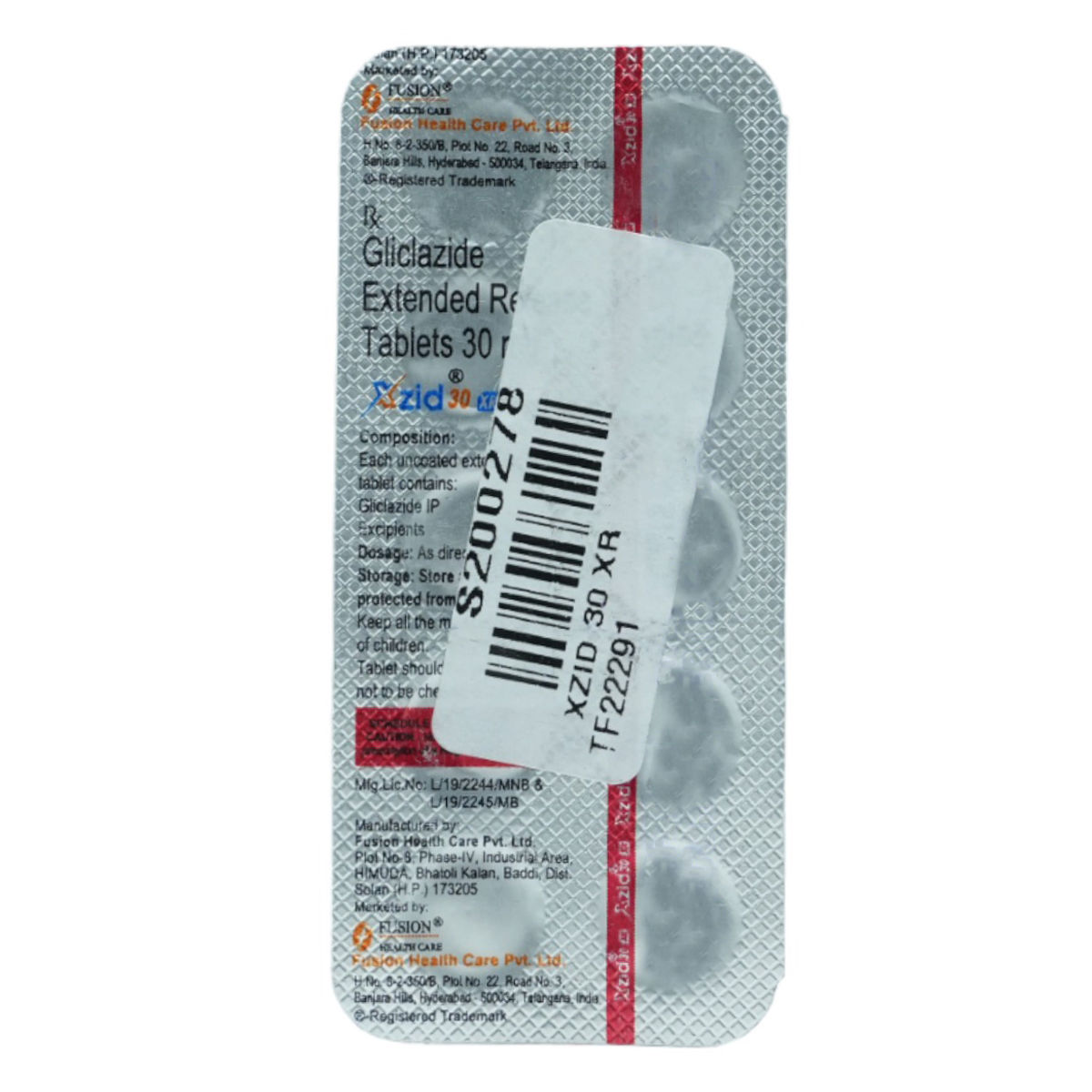 Xzid 30 mg XR Tablet 10's Price, Uses, Side Effects, Composition ...