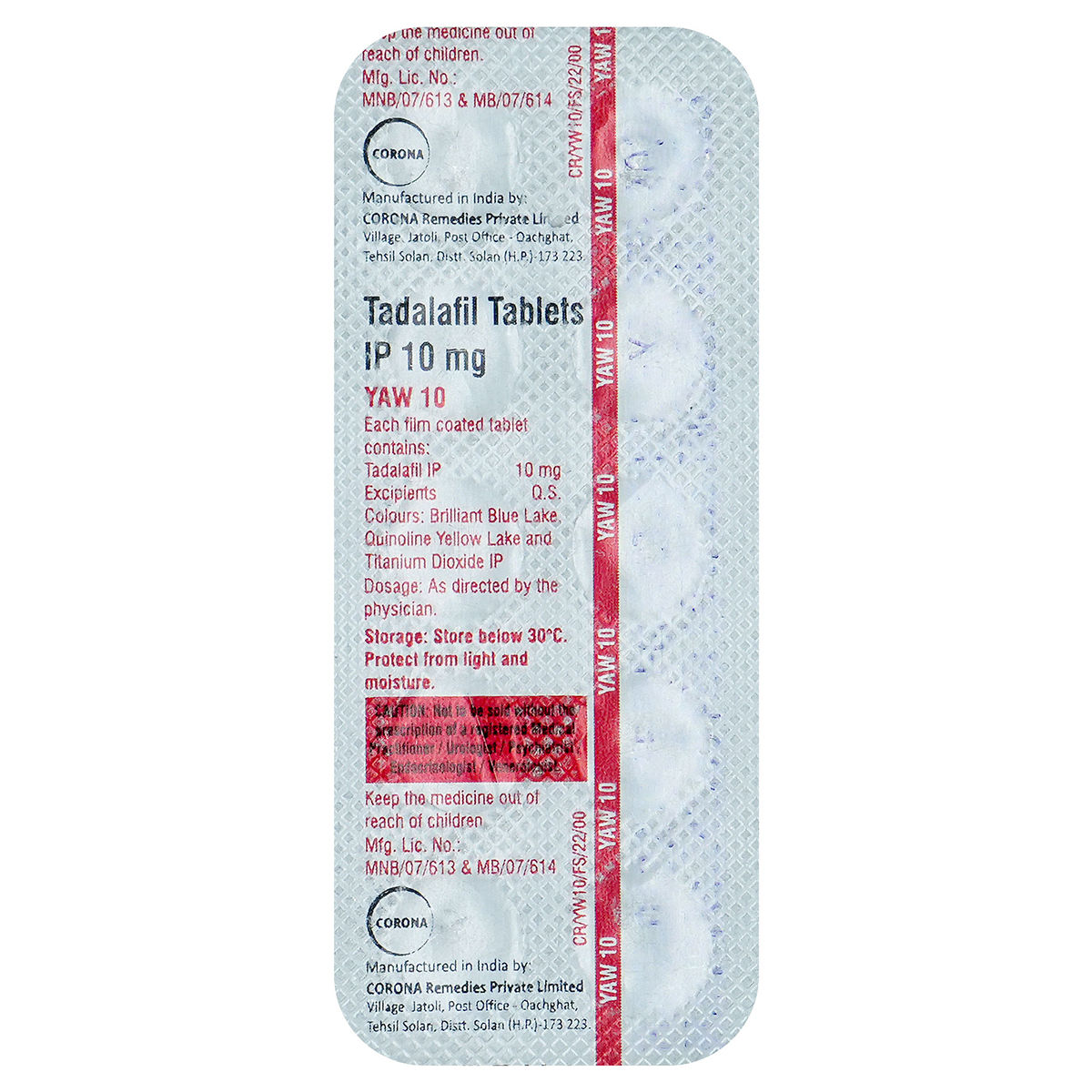 Yaw 10Mg Tablet | Uses, Side Effects, Price | Apollo Pharmacy
