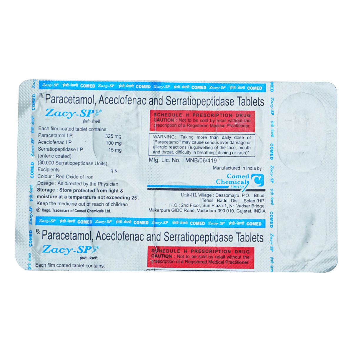 Zacy-SP Tablet | Uses, Side Effects, Price | Apollo Pharmacy
