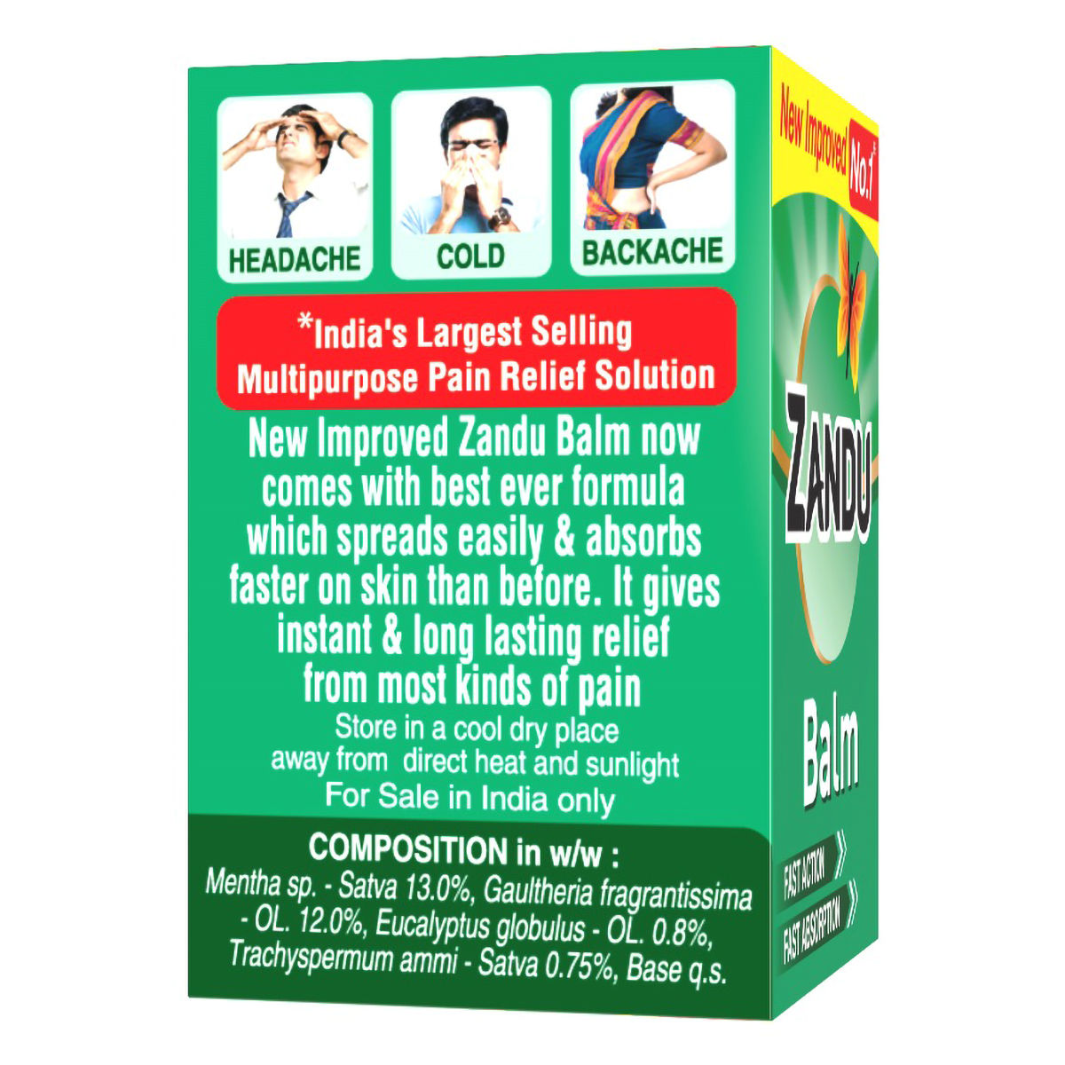 Zandu Balm, 8 ml Price, Uses, Side Effects, Composition - Apollo Pharmacy