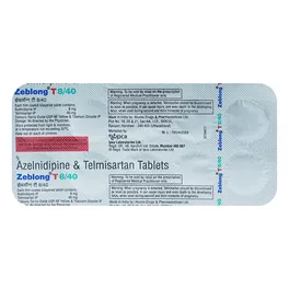 Zeblong T 8/40 Tablet | Uses, Side Effects, Price | Apollo Pharmacy