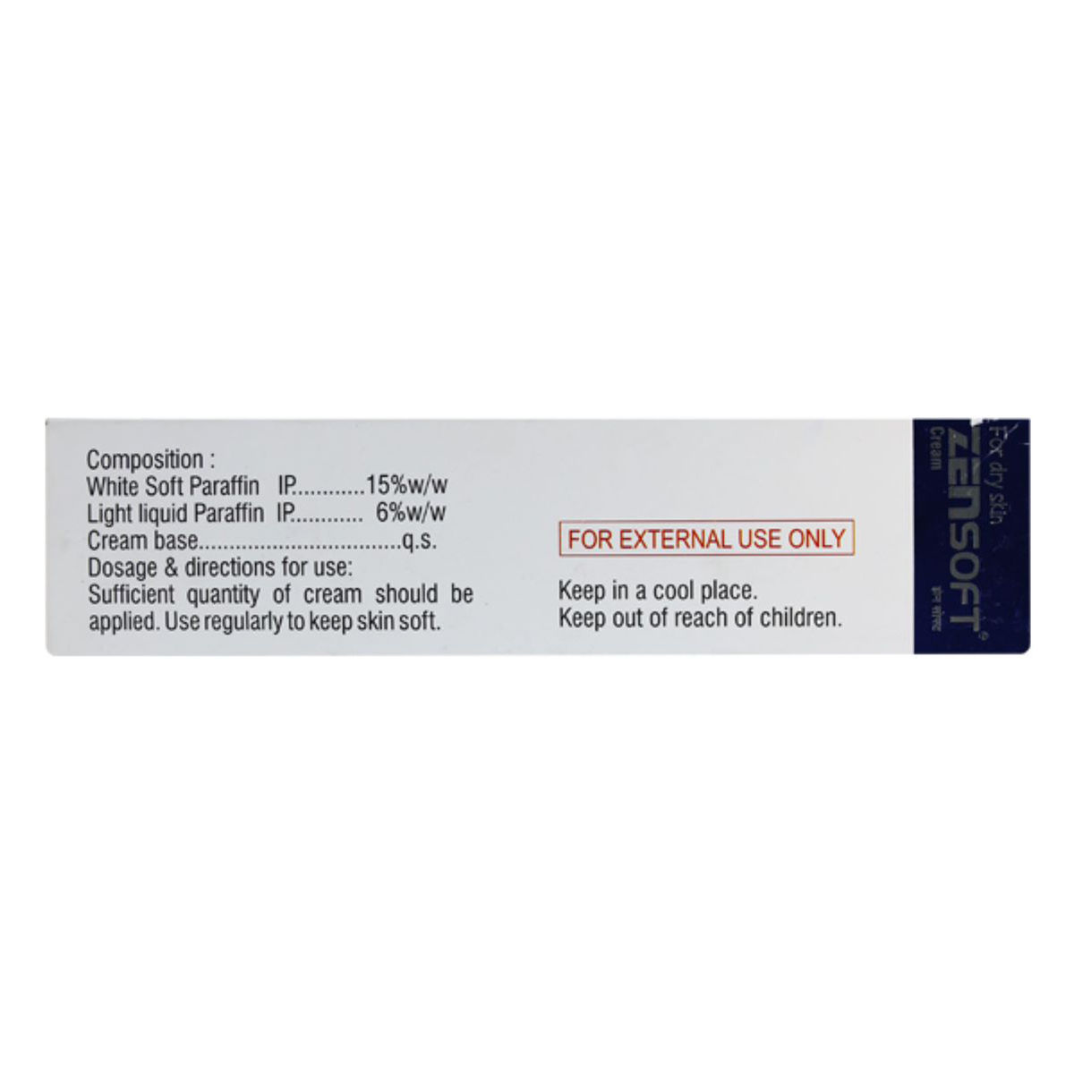 Buy Zensoft Cream 100 gm | 19 Minutes Delivery | Apollo Pharmacy