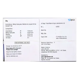Zerodol Gel | Uses, Side Effects, Price | Apollo Pharmacy