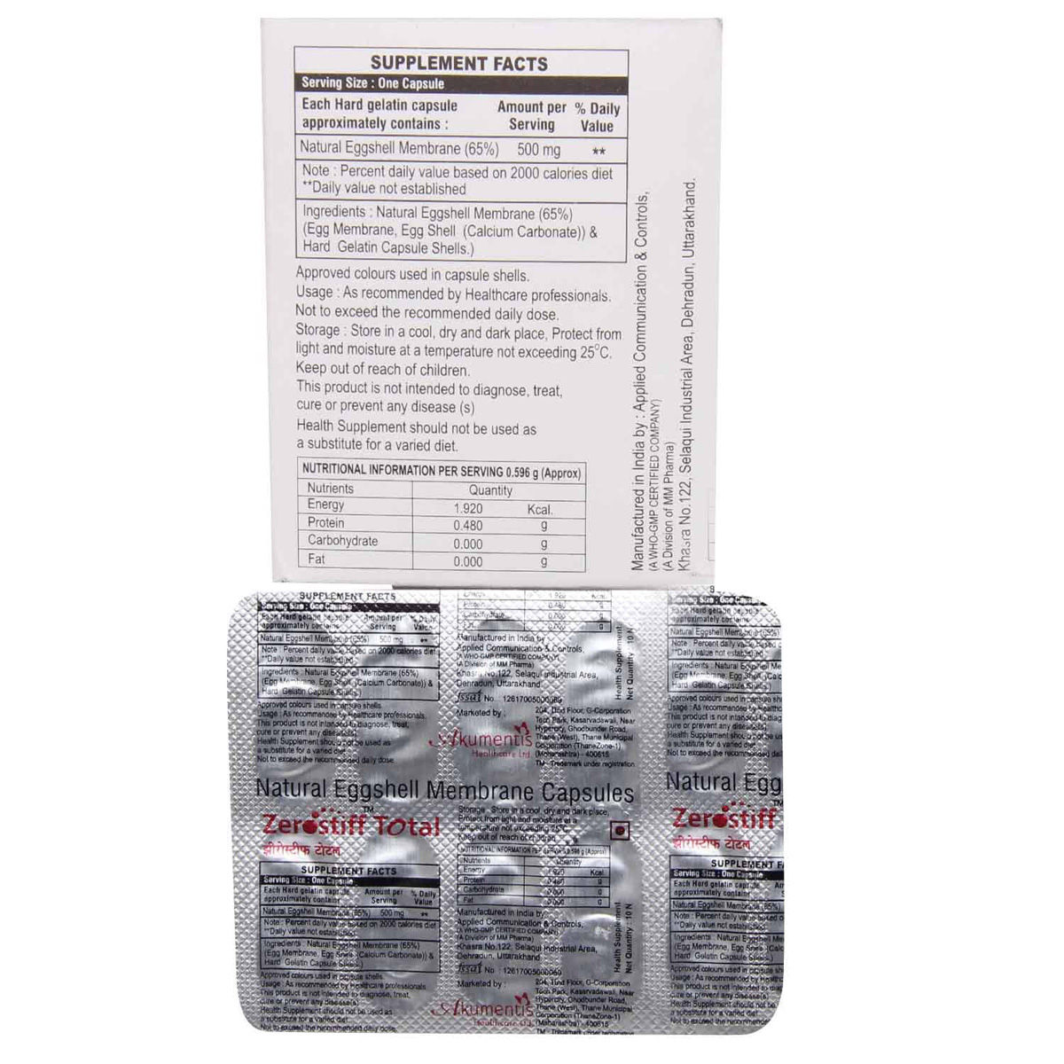 Zerostiff Total Capsule 10's Price, Uses, Side Effects, Composition ...