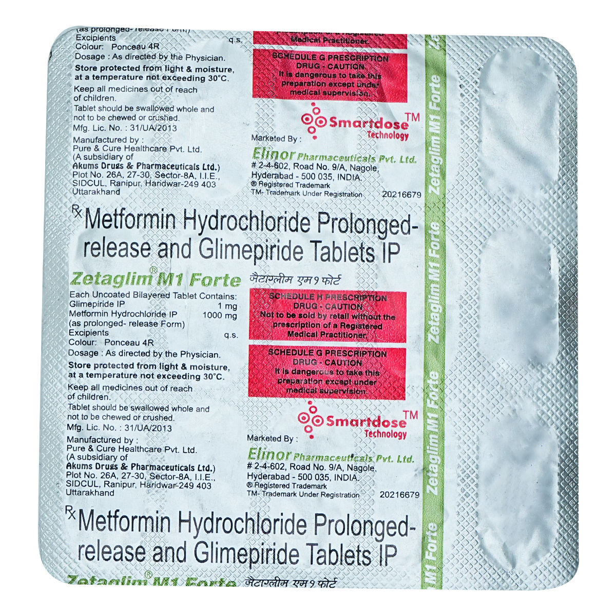 Zetaglim M1 Forte Tablet | Uses, Side Effects, Price | Apollo Pharmacy