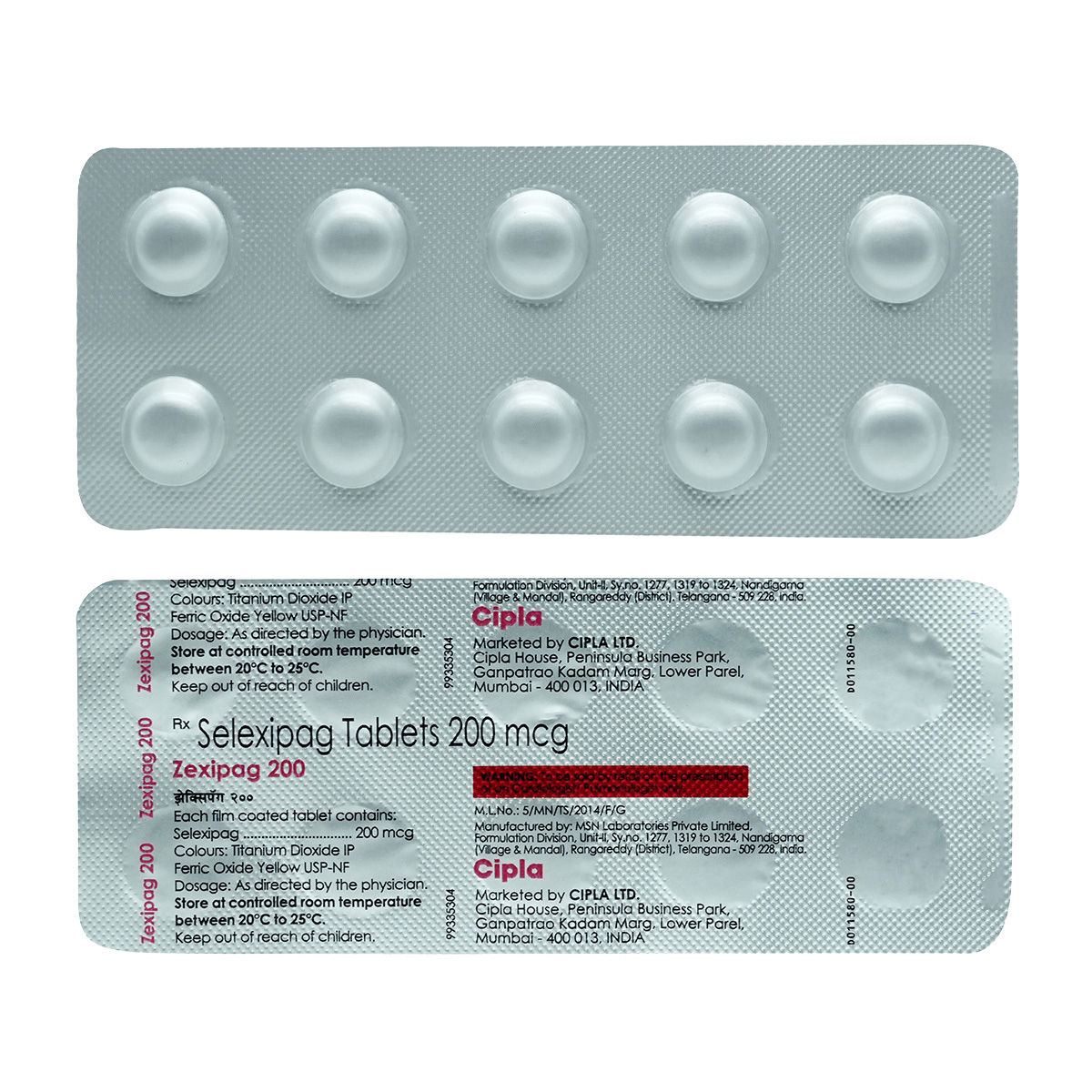 Zexipag 200 Tablet 10's Price, Uses, Side Effects, Composition - Apollo ...