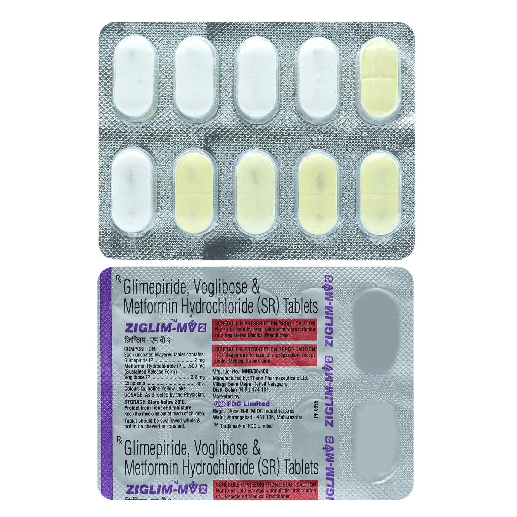 Ziglim-MV 2 Tablet | Uses, Side Effects, Price | Apollo Pharmacy