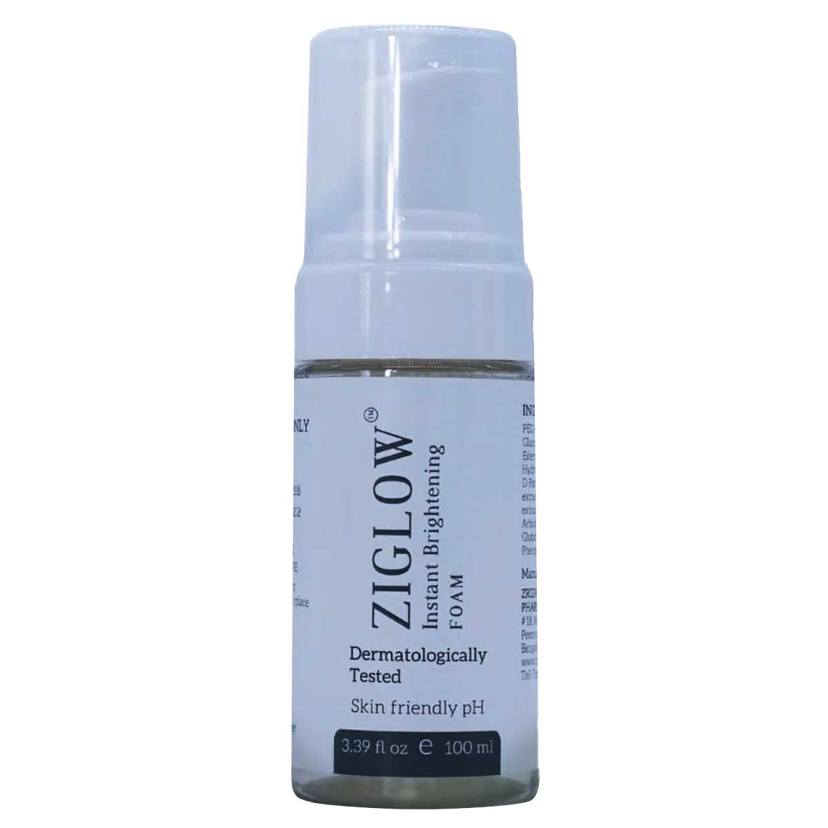 Buy Ziglow Instant Brightening Foam Face Wash, 100 ml | 19 Minutes ...