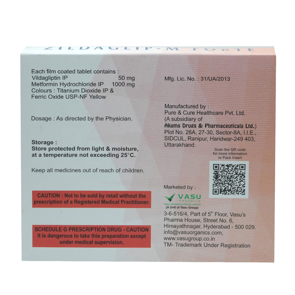 Zildaglip-M Forte Tablet 15's Price, Uses, Side Effects, Composition ...