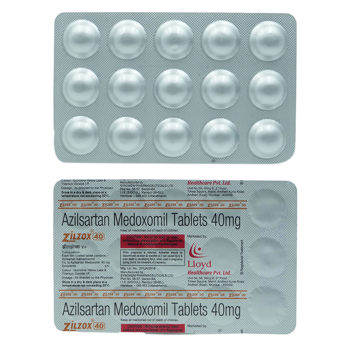 Zilzox 40 mg Tablet | Uses, Side Effects, Price | Apollo Pharmacy