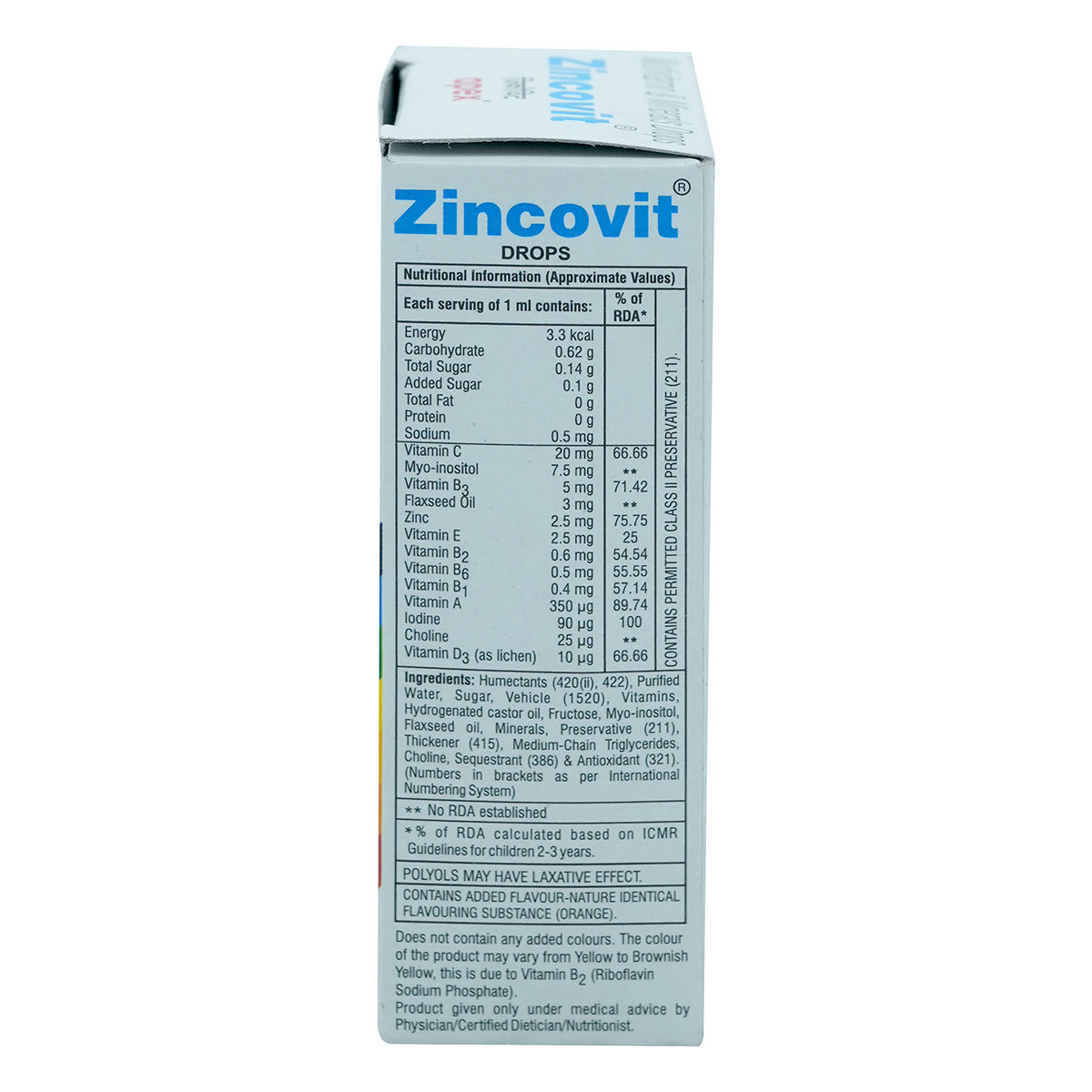 Zincovit Oral Drops | Uses, Side Effects, Price | Apollo Pharmacy