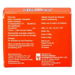 Zindee Chewable Tablet | Uses, Side Effects, Price | Apollo Pharmacy
