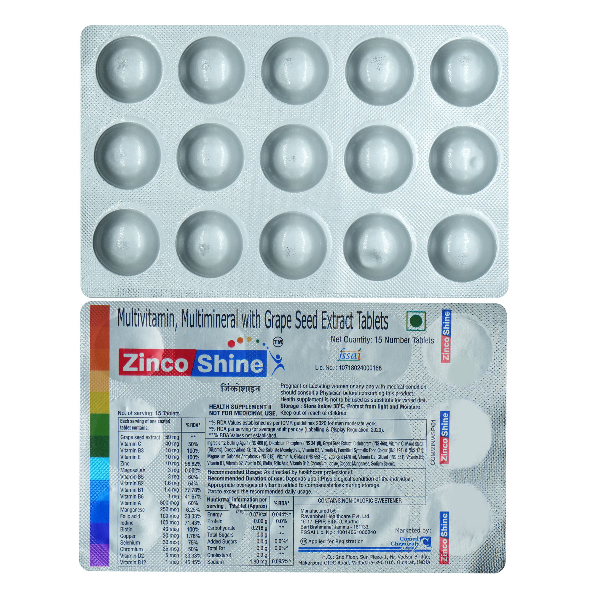 Zinco Shine Tablet | Uses, Side Effects, Price | Apollo Pharmacy