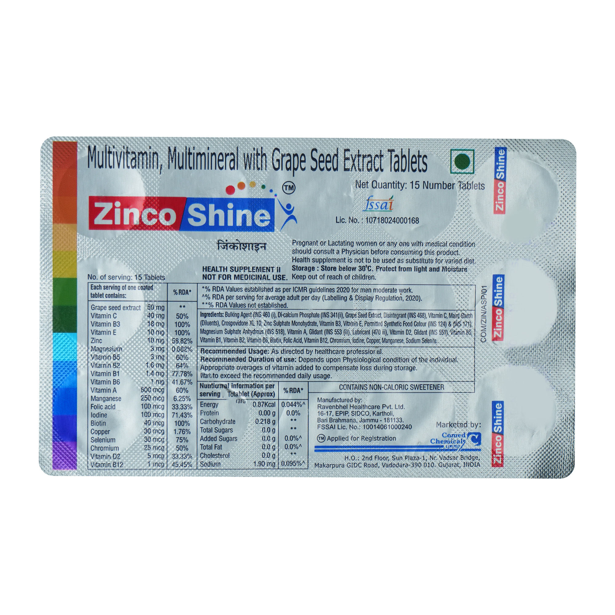 Zinco Shine Tablet | Uses, Side Effects, Price | Apollo Pharmacy