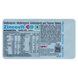 Zincovit-CD Tablet | Uses, Side Effects, Price | Apollo Pharmacy