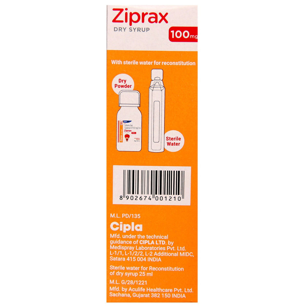 Ziprax 100 Dry Syrup | Uses, Side Effects, Price | Apollo Pharmacy