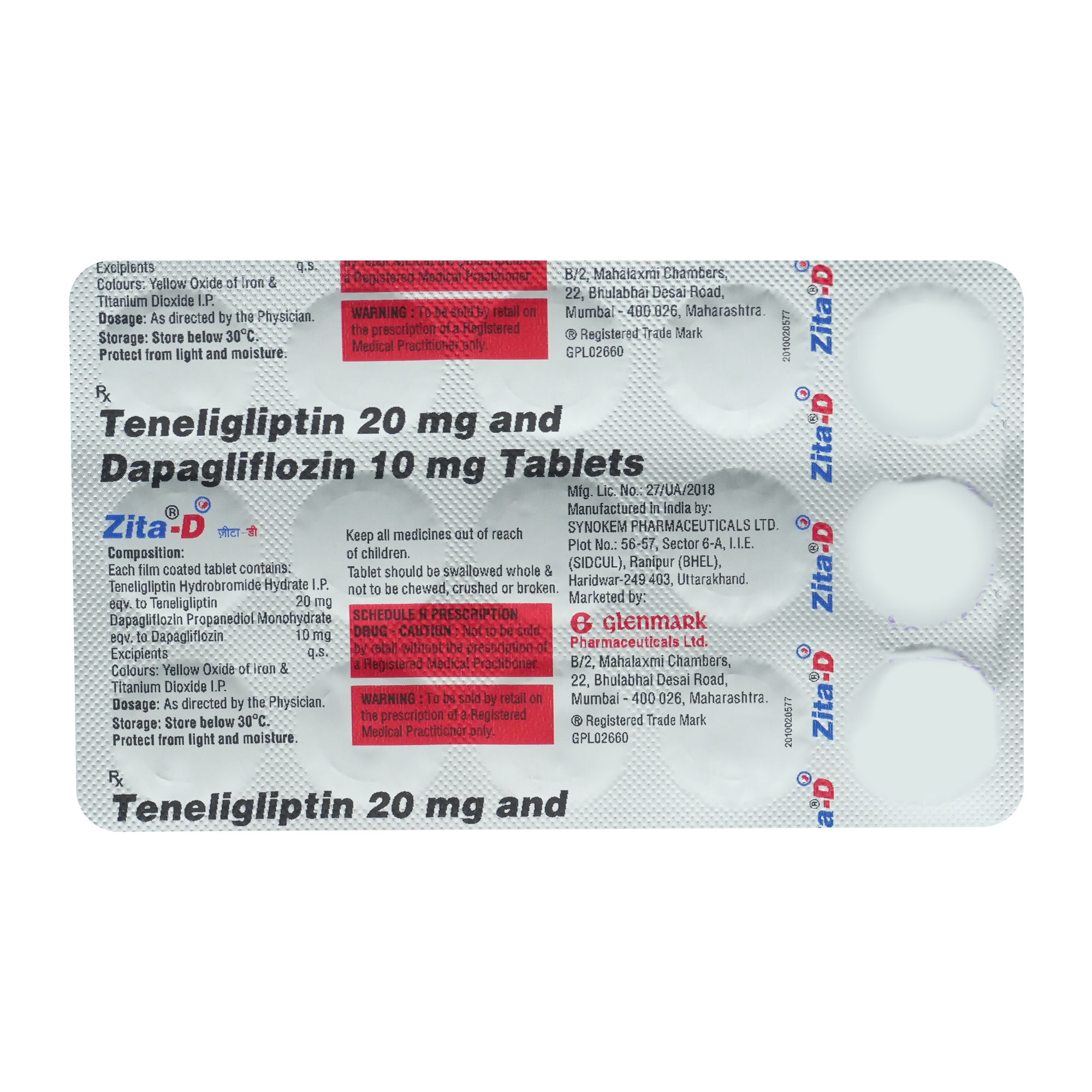 Zita-D 20/10 Tablet | Uses, Side Effects, Price | Apollo Pharmacy