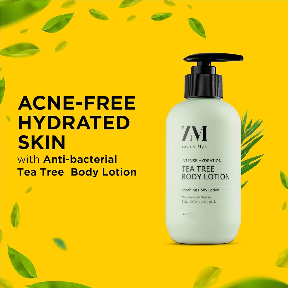 ZM Intense Hydration Tea Tree Body Lotion 450 ml | Skin Soothing Lotion ...