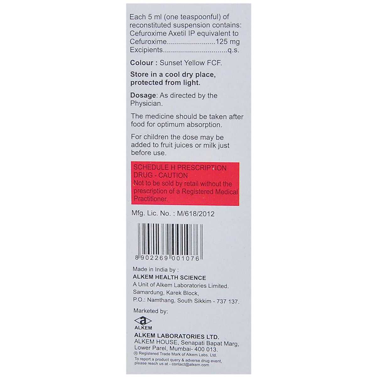 Zocef Syrup 30 ml Price, Uses, Side Effects, Composition - Apollo Pharmacy