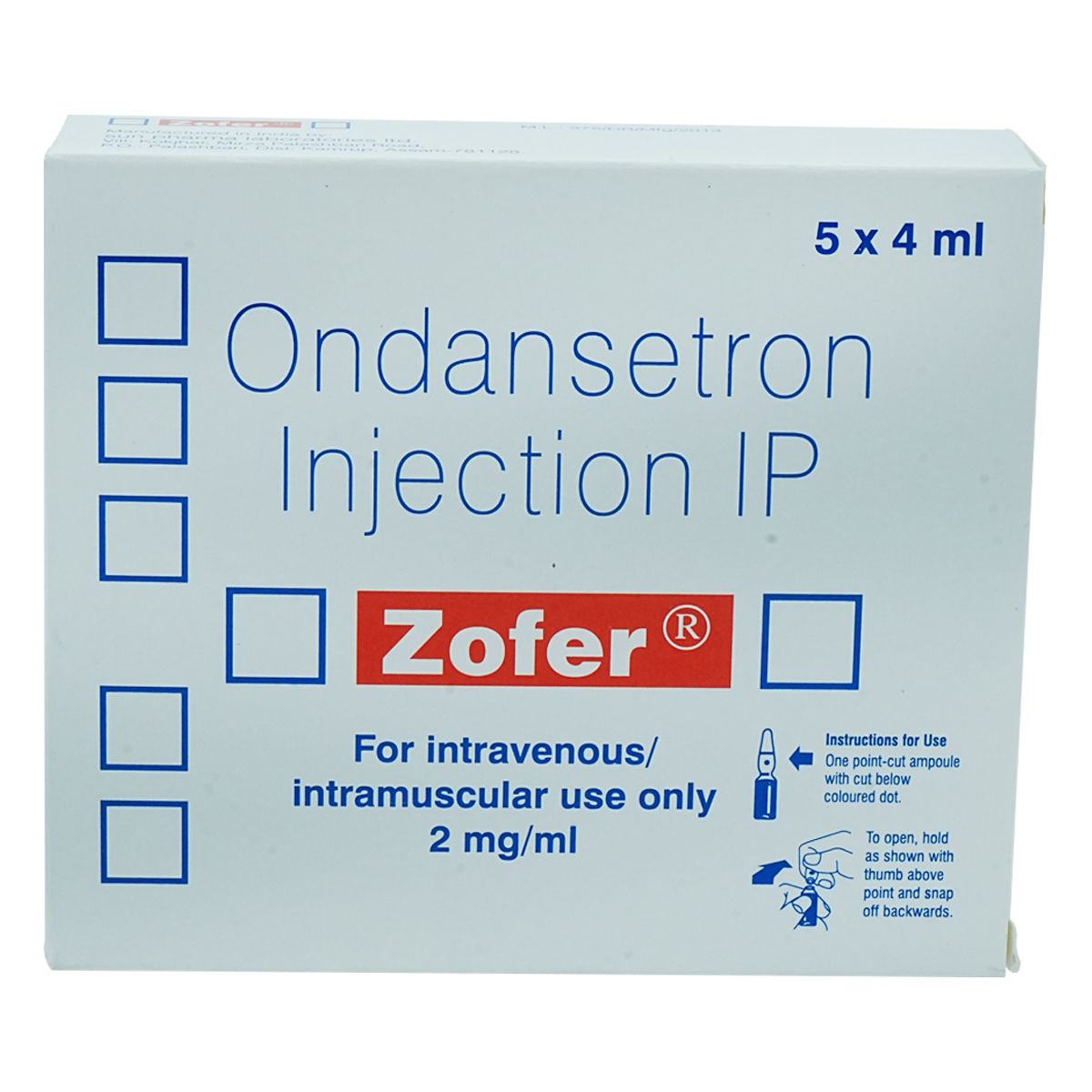 Zofer Injection 4 ml | Uses, Side Effects, Price | Apollo Pharmacy