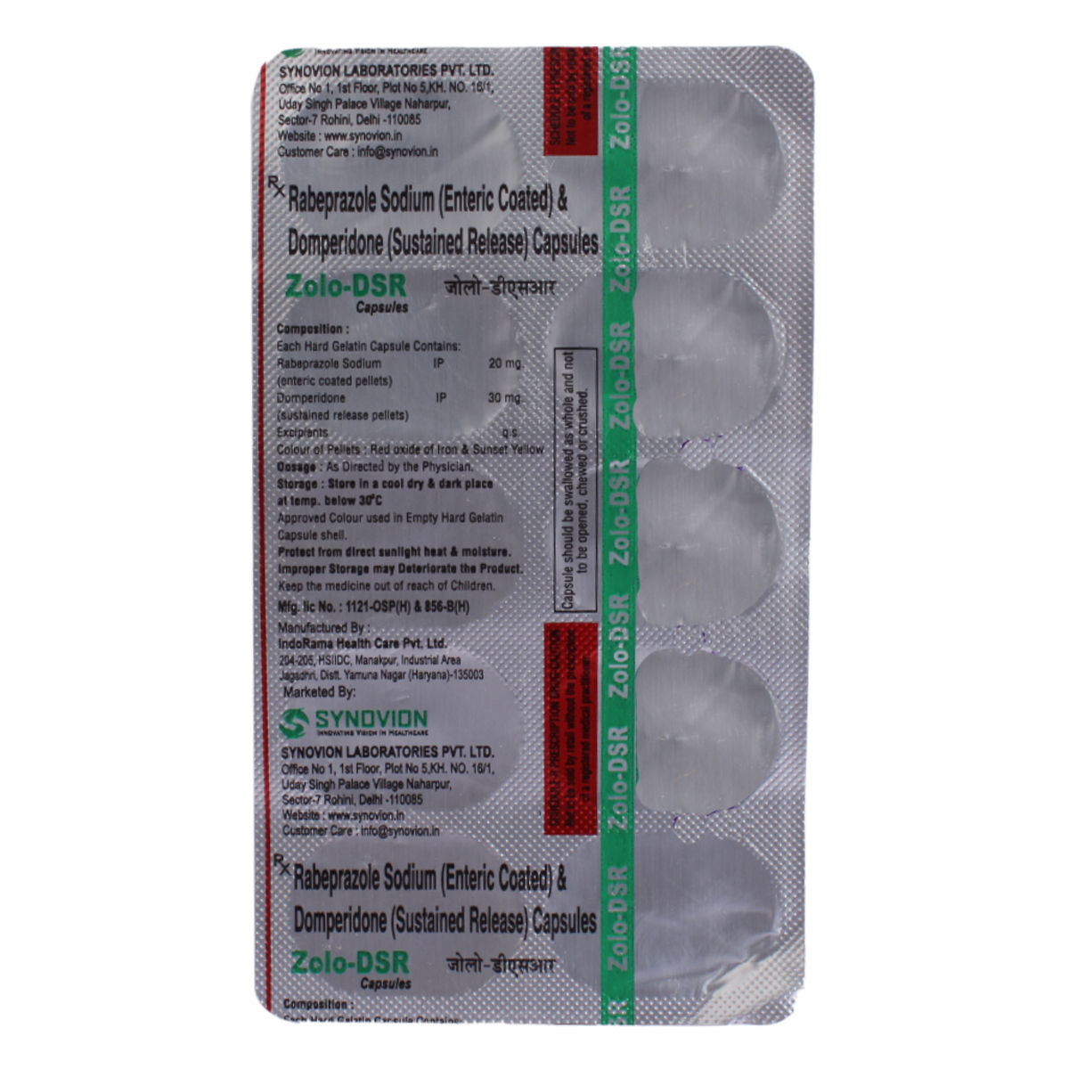 Zolo-DSR Capsule 10's Price, Uses, Side Effects, Composition - Apollo ...