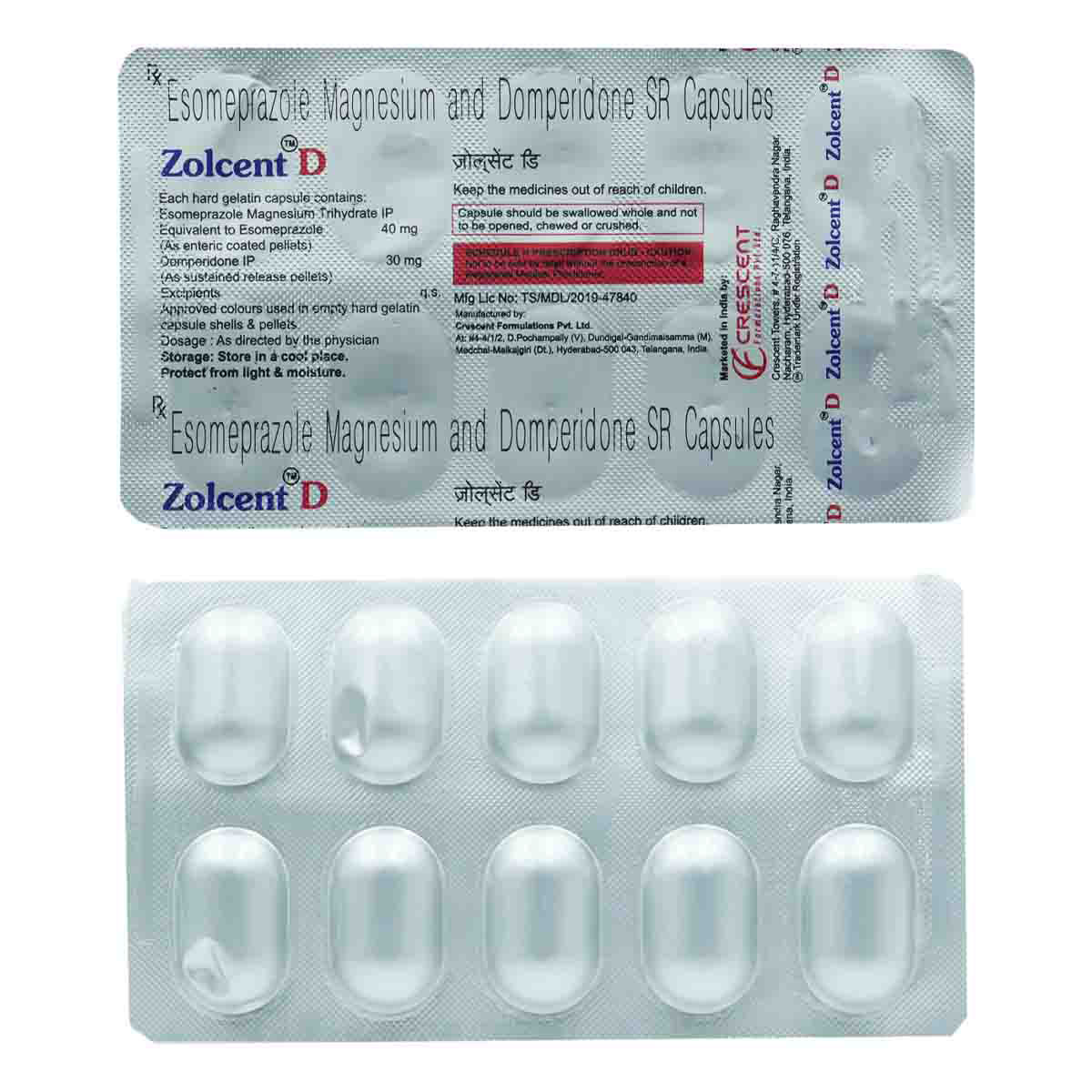 Zolcent D 40/30 Capsule | Uses, Side Effects, Price | Apollo Pharmacy