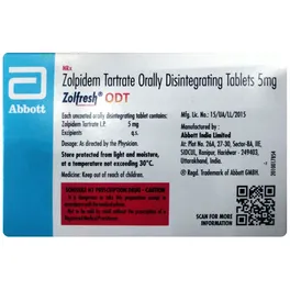 Zolfresh ODT 5 mg Tablet 15's | Uses, Side Effects, Price | Apollo Pharmacy