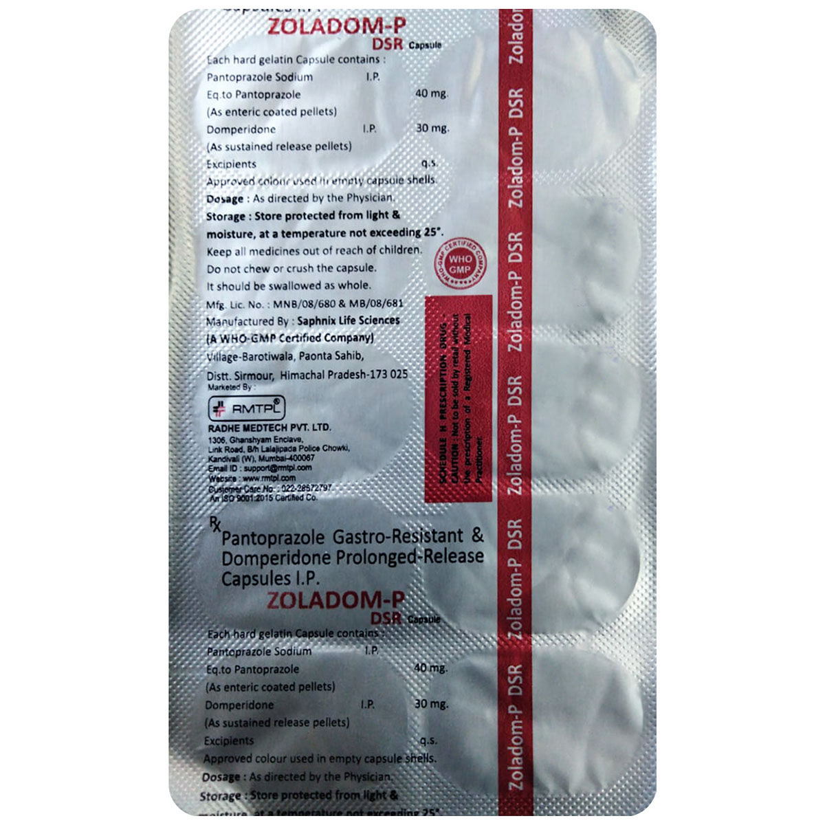 Zoladom-P DSR Capsule | Uses, Side Effects, Price | Apollo Pharmacy