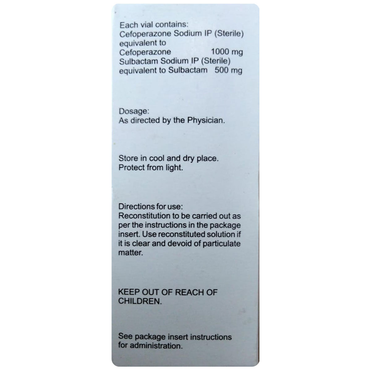 Zonamax Es Injection 1gm | Uses, Side Effects, Price | Apollo Pharmacy