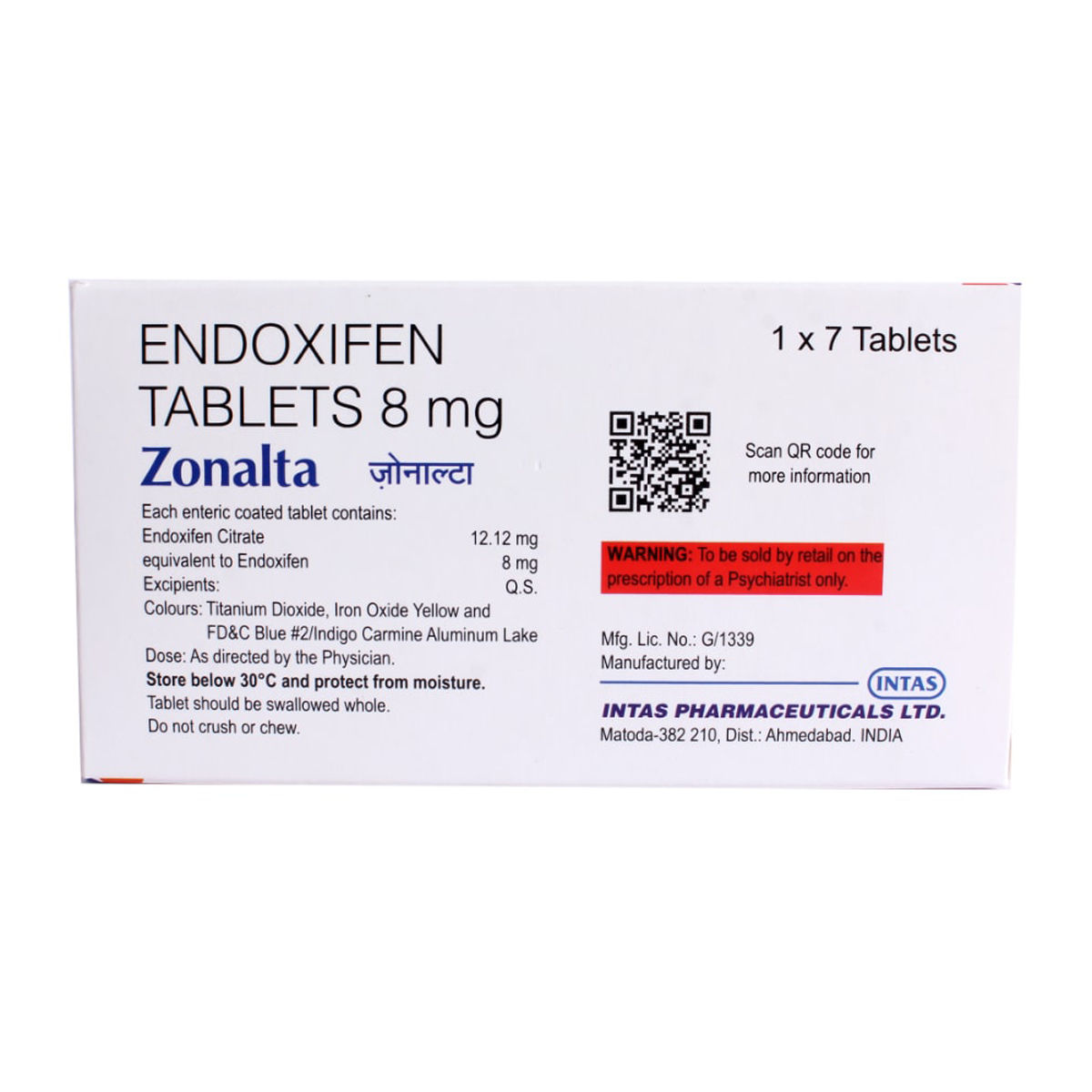 ZONALTA 8 TABLETS 7'S Price, Uses, Side Effects, Composition - Apollo ...
