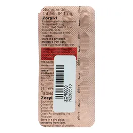 Zoryl-1 Tablet | Uses, Side Effects, Price | Apollo Pharmacy