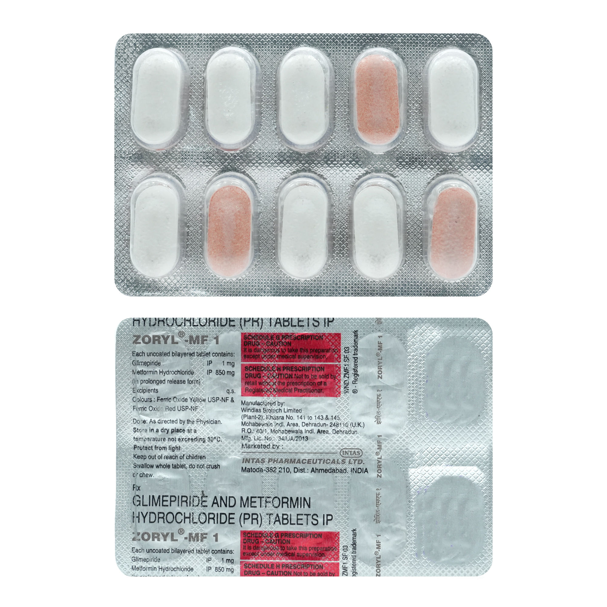Zoryl-MF 1 Tablet | Uses, Side Effects, Price | Apollo Pharmacy