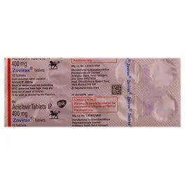 Zovirax 400 Tablet | Uses, Side Effects, Price | Apollo Pharmacy