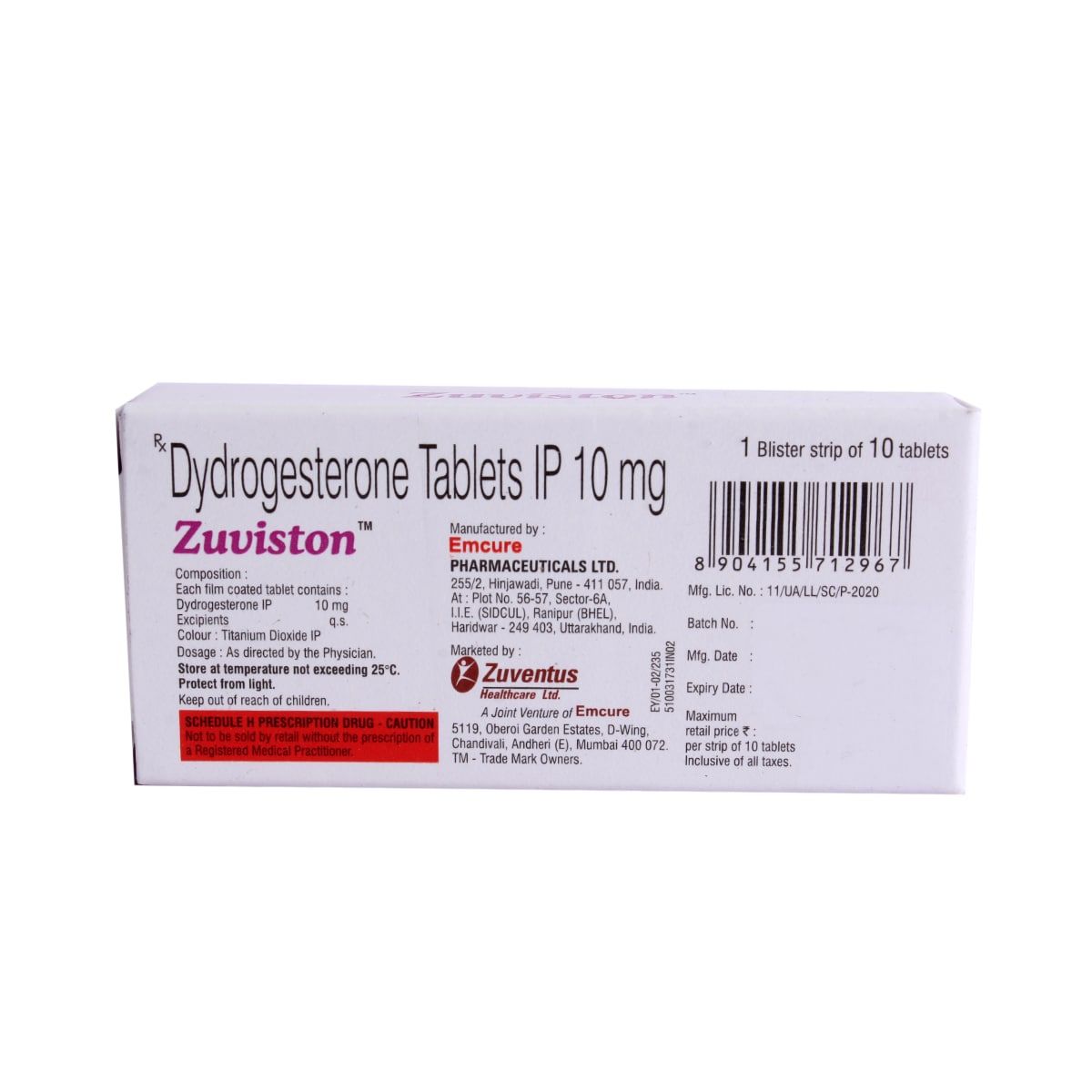 Zuviston 10 Tablet 10's Price, Uses, Side Effects, Composition - Apollo ...
