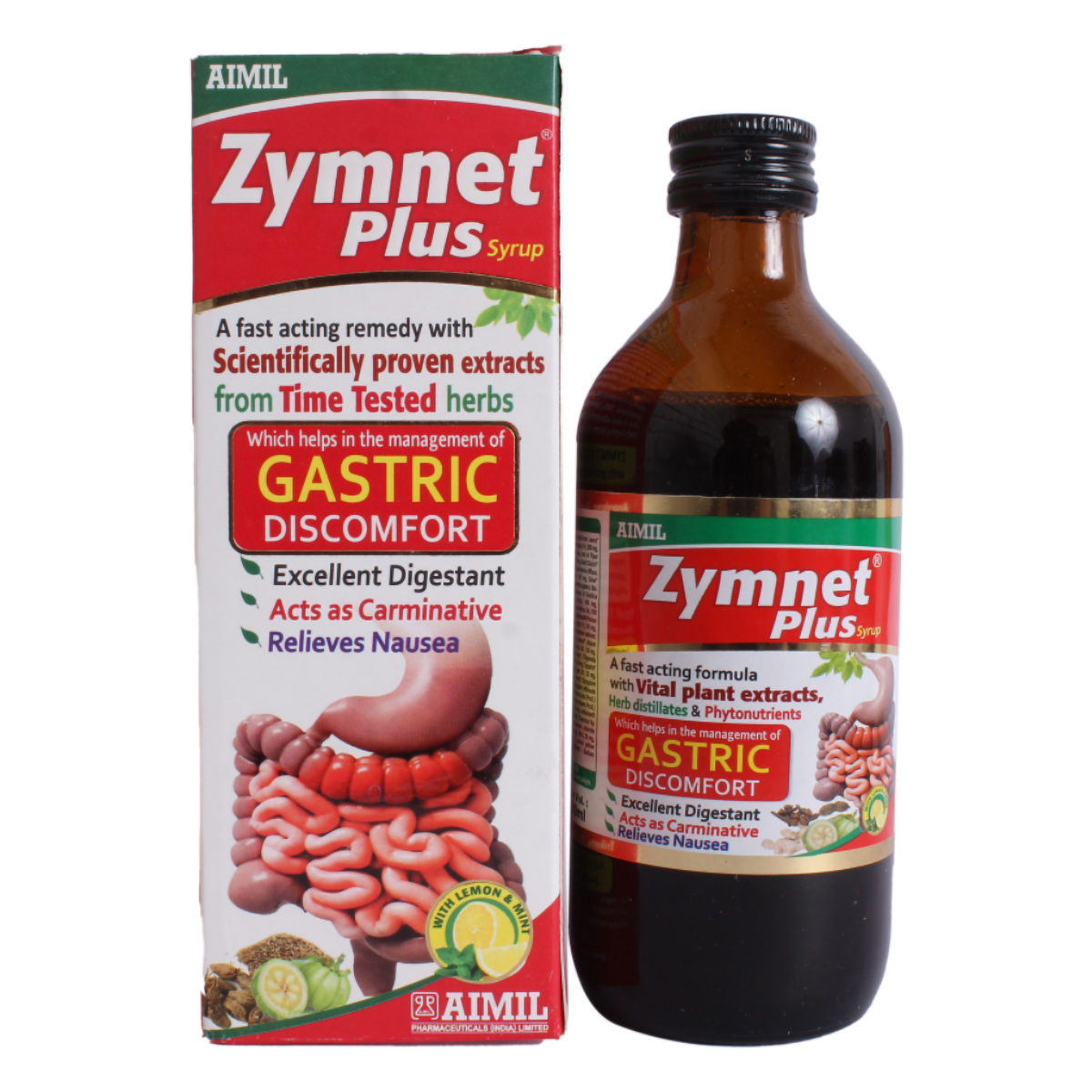 Buy ZYMNET PLUS 200ML LEMON & MINT FLAVOUR SYRUP | 19 Minutes Delivery ...