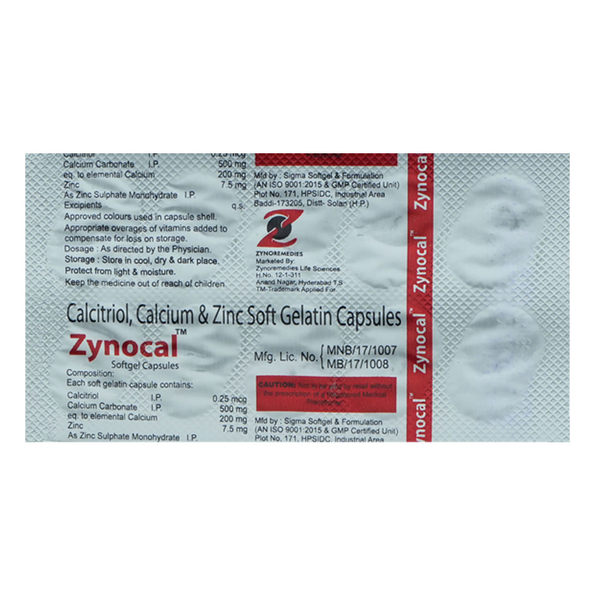 Zynocal Softgel Capsule | Uses, Side Effects, Price | Apollo Pharmacy