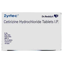 Zyrtec 10 mg Tablet | Uses, Side Effects, Price | Apollo Pharmacy
