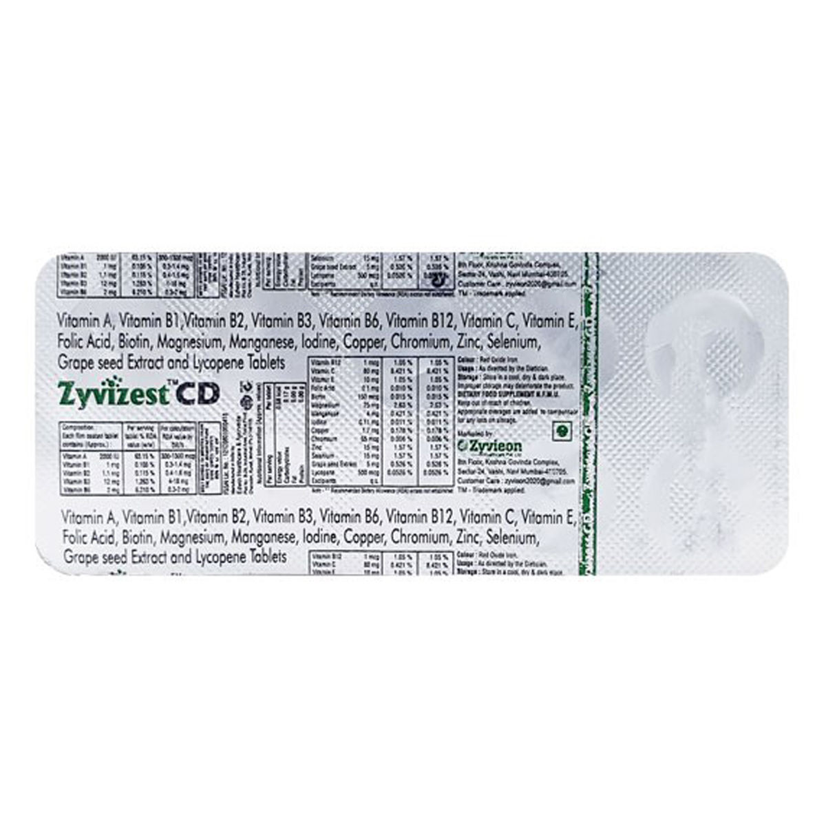 Zyvizest CD Tablet | Uses, Side Effects, Price | Apollo Pharmacy