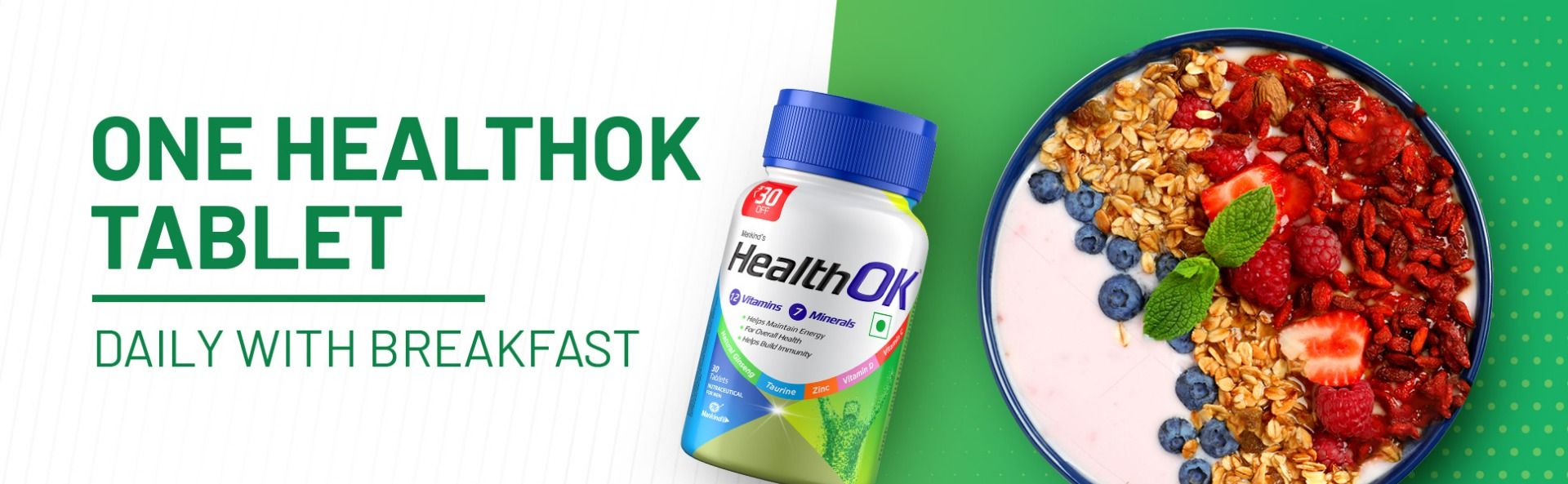 Buy Health OK Multivitamin & Multimineral, 30 Tablets | 19 Minutes ...