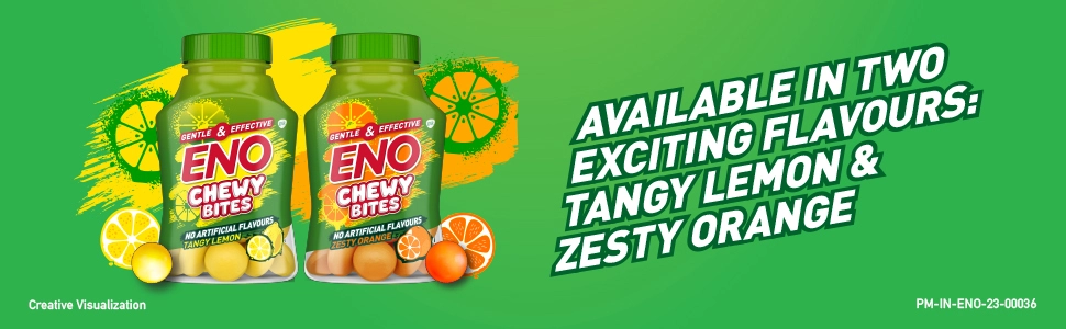 ENO Chewy Bites Tangy Lemon Flavour, 30 Chewable Tablets | Uses ...