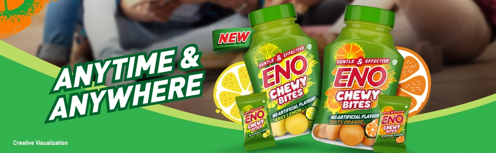 ENO Chewy Bites Tangy Lemon Flavour, 30 Chewable Tablets | Uses ...