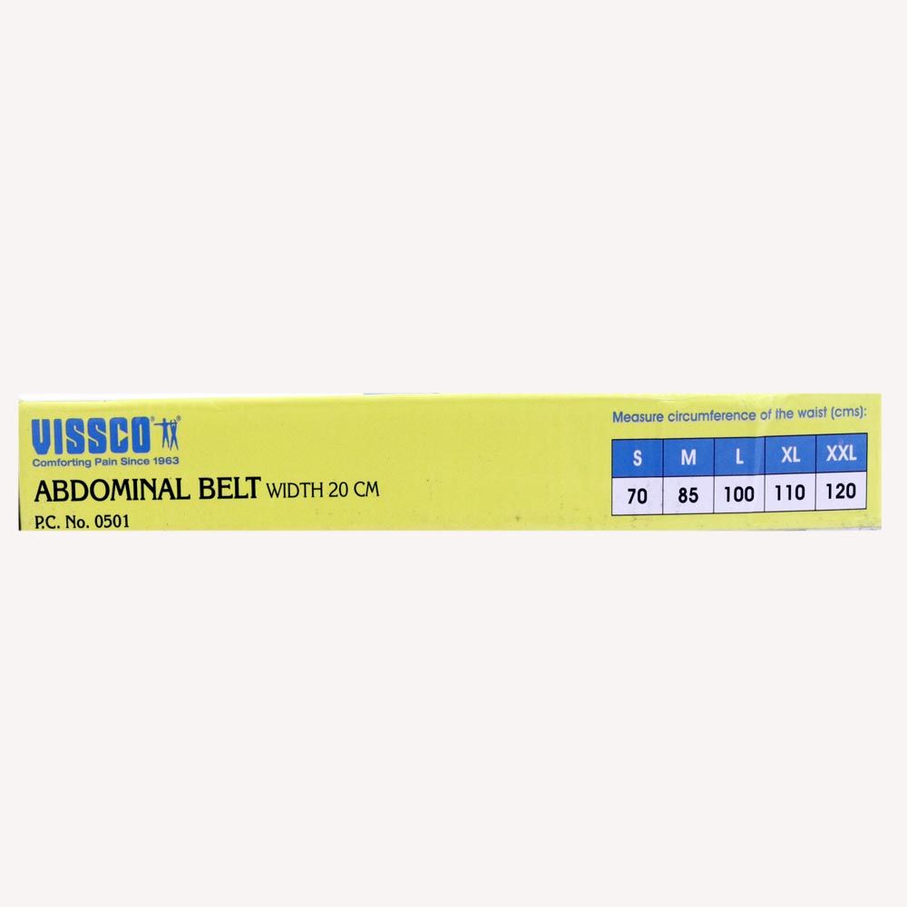 Vissco Abdominal Belt Xl, 1 Count Price, Uses, Side Effects ...