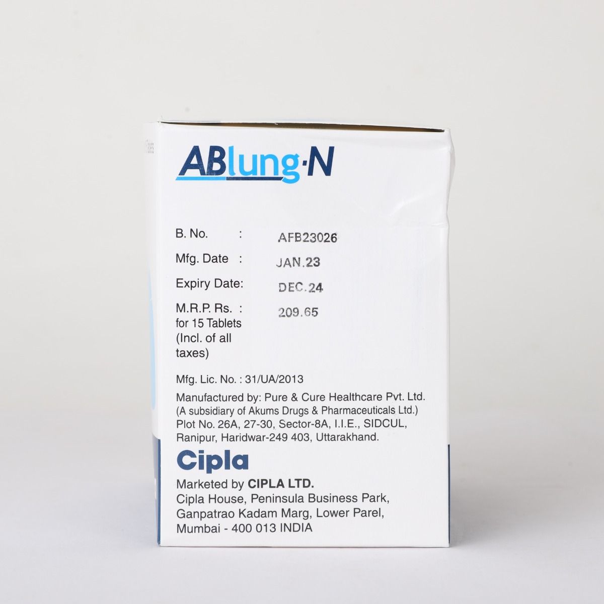 Ablung-N Tablet | Uses, Side Effects, Price | Apollo Pharmacy